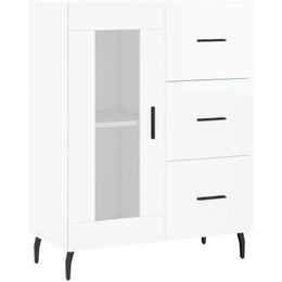 vidaXL - Sideboard Hochglanz-Weiß 69,5x34x90 cm Holzwerkstoff