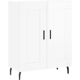 vidaXL - Sideboard Hochglanz-Weiß 69,5x34x90 cm Holzwerkstoff