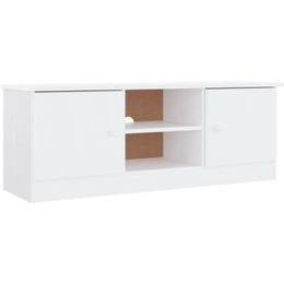 TV-Schrank alta Weiß 112x35x41 cm Massivholz Kiefer vidaXL