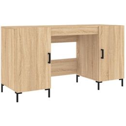 Schreibtisch Sonoma-Eiche 140x50x75 cm Holzwerkstoff vidaXL