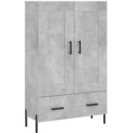 Jinlefu - Highboard Betongrau 69,5x31x115 cm Holzwerkstoff vidaXL