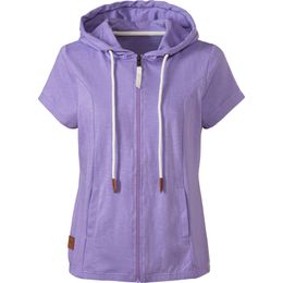 CR&Eacute;ATION L Damen Sweatjacke mit Nahttaschen lavendel Gr&ouml;&szlig;e 46