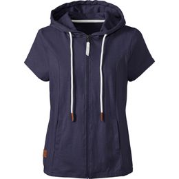 CR&Eacute;ATION L Damen Sweatjacke mit Nahttaschen marine Gr&ouml;&szlig;e 44