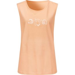 CR&Eacute;ATION L Damen Shirttop mit Seitenschlitzen apricot Gr&ouml;&szlig;e 38