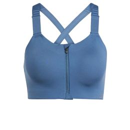 adidas Sportswear Sport-BH 'Tlrd Impact Luxe High-Support Zip' Damen Größe XXS silber