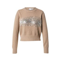 Vila Pullover 'VICANA' Damen Gr&ouml;&szlig;e XS camel / silber