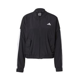 adidas Sportswear Sportjacke 'Essentials' Damen Gr&ouml;&szlig;e 4XS schwarz / wei&szlig;