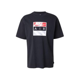 Nike Sportswear T-Shirt 'Air' Herren Größe S taubenblau / rot / schwarz / weiß