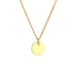 Elli Premium Halskette Geo, Kreis Damen Größe 45 gold