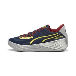 Puma Sneaker 'All-Pro NITRO Polar Express' Herren Gr&ouml;&szlig;e 35.5 navy / gelb / rot