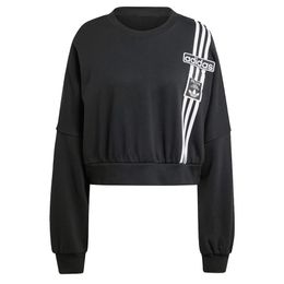 adidas originals Sweatshirt 'Adibreak Cropped' Damen Größe XS/S schwarz / weiß