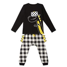 Denokids Set 'Plaid Dino' Jungen Gr&ouml;&szlig;e 122 schwarz