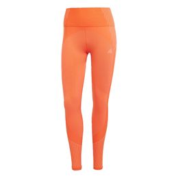 Adidas Seamless Branded Tights Damen - rot - Gr. L - Polyamid/Elastan