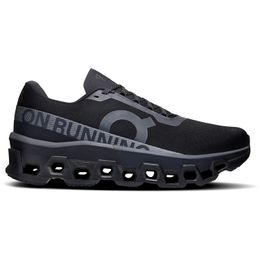 On CloudmOnster 2 Laufschuhe Herren - schwarz - Gr. 43 - Polyester