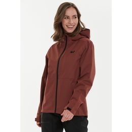 Softshelljacke WHISTLER "Osbourne", Damen, Gr. 42, rot (dunkelrot), 100% Polyester, unifarben, casual, ohne Ausschnitt, Langarm, Jacken, aus wind- und wasserdichtem Material