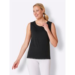 w&auml;schepur w&auml;schepur Damen Schlafanzug-Shirt, schwarz, Gr&ouml;&szlig;e 44/46