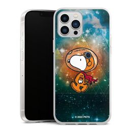 DeinDesign iPhone 13 Pro Max Handy Silikon H&uuml;lle Case transparent Handyh&uuml;lle Official Licensed Product Snoopy Astronaut Silikon Case
