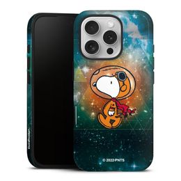 DeinDesign iPhone 16 Pro Handy Panzer Handyh&uuml;lle robuste Outdoor H&uuml;lle Schutzh&uuml;lle gl&auml;nzend Official Licensed Product Snoopy Astronaut Tough Case