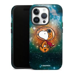 DeinDesign iPhone 14 Pro Handy Panzer Handyh&uuml;lle robuste Outdoor H&uuml;lle Schutzh&uuml;lle matt Official Licensed Product Snoopy Astronaut Tough Case