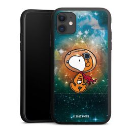 DeinDesign iPhone 11 Handy Premium Silikon H&uuml;lle Handyh&uuml;lle schwarz Case Official Licensed Product Snoopy Astronaut Silikon Premium Case