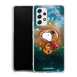 DeinDesign Galaxy A53 5G Handy Silikon H&uuml;lle Case transparent Handyh&uuml;lle Official Licensed Product Astronaut Snoopy Silikon Case