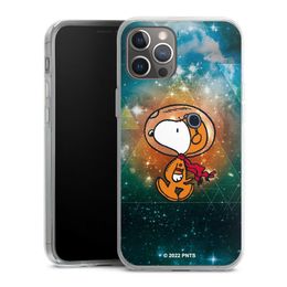 DeinDesign iPhone 12 Pro Max Handy Silikon H&uuml;lle Case transparent Handyh&uuml;lle Astronaut Snoopy Official Licensed Product Silikon Case