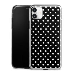 DeinDesign iPhone 11 Handy Slim Case Silikon Handyh&uuml;lle transparent H&uuml;lle extra d&uuml;nn Retro Points Polka Dots Silikon Slim Case