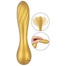 Sweet Smile Vibrator „Flexible Swirl“ im Metallic-Glossy-Look