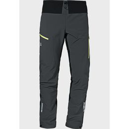 Schöffel Outdoorhose SCHÖFFEL "Softshell Pants Rinnen M", Herren, Gr. 48, Normalgrößen, grau (9830, grau), 88%Nylon 12%Elasthan, sportlich, Hosen