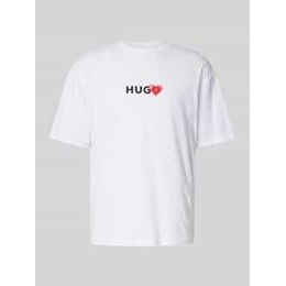 Hugo T-Shirt mit Label-Print Modell 'Dewdam'