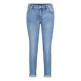 Slim-fit-Jeans Betty Barclay "Betty Barclay Basic-Jeans mit Waschung", Damen, Gr. 36, Normalgrößen, blau, Obermaterial: 56% Baumwolle, 30% Viskose, 12% Polyester, 2% Elasthan., Basic, slim fit, Jeans