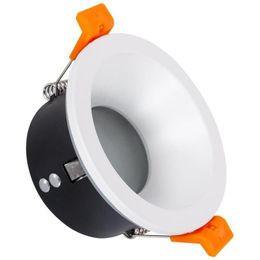 Downlight-Ring Rund IP65 für LED-Glühbirne GU10 Schnitt Ø75 mm Weiß