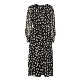 Véro Moda VERO MODA Kleid 'Pica' Damen Größe 38 ecru / schwarz Winterkleid