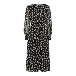 Véro Moda VERO MODA Kleid 'Pica' Damen Größe 38 ecru / schwarz Winterkleid