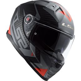 LS2 FF811 Vector II Splitter matt titanium rot L - Helme & Brillen - Motorradhelme - Integralhelme