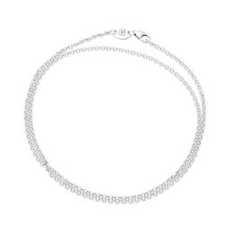 Silberkette "im Stil einer Erbskette, Silber 925" Gr. 50, silber, Giorgio Martello MILANO, Halsketten, Damen, 50cm, Silber 925 (Sterlingsilber), Silberkette