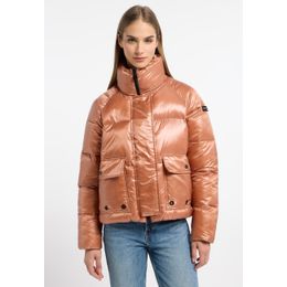 Frieda & Freddies New York Outdoorjacke FRIEDA & FREDDIES "Thermolite Jacket / Song", Damen, Gr. 38, braun, 100% Polyamid, gemustert, casual, regular fit, ohne Ausschnitt, Langarm, Jacken, mit dezenten Farbdetails