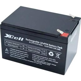 XCELL LFP1218 Spezial-Akku LiFePo-Block Flachstecker LiFePO 4 12.8 V 18 Ah