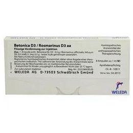 Weleda Betonica D 3/rosmarinus D 3 Ampullen 8X1 ml