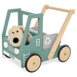 Lauflernwagen Pinolino "Kipplaster Fred, grün", grün (grün, natur), Lauflernhilfen, KinderB:38cm H:48cm T:53cm, Made in Europe, B:38cm H:48cm T:53cm