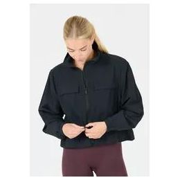 ENDURANCE ATHLECIA Laufjacke ATHLECIA "Hero V2", Damen, Gr. 38, schwarz, 92% Polyamid, 8% Elasthan, unifarben, casual, normal, hoch geschlossener Ausschnitt, Jacken, mit verstellbarer Taille