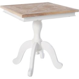 CLP Bistrotisch Holz quadratisch 70x70 cm Grasby, Esstisch f&uuml;r 2 bis 4 Personen, K&uuml;chentisch kompakt Shabby Chic rustikal