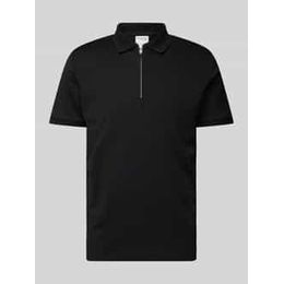 Selected Homme Poloshirt mit kurzem Reißverschluss Modell 'FAVE'