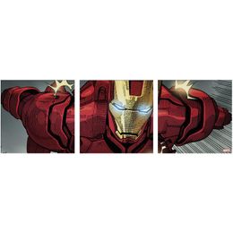 MARVEL - Leinwandbild Set (3 st.) Iron Man Classic