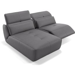 Sofanella - Leder Ecksofa modica Grau s: 168 Breite x 108 Tiefe - Grau