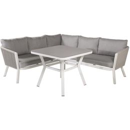 ebuy24 Virya Loungeset 2 Teile grau,weiß.