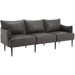 Wahson Office Chairs - Sofa 3 Sitzer, Wohnzimmer Couch gepolsterter Loungesofa aus pu Kunstleder Schlafsofa Ecksofa mit Schlaffunktion, 135 x 70 cm,