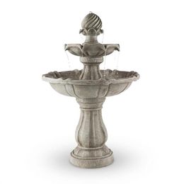 Vogelsbrunn Springbrunnen 60x90cm 3W Solar Akku Beton-Optik - Blumfeldt