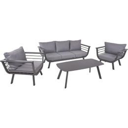 Harms Garden Pleasure Lounge-Gruppe Elia 4-teilig grau/dunkelgrau