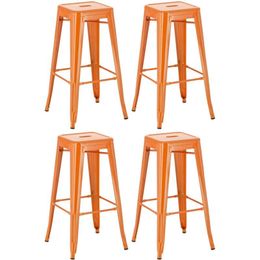 CLP - 4er Set Barhocker Joshua orange